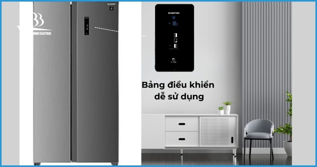 Tủ lạnh Sharp 600 Lít SJ-SBXP600V-DS Side by side, Inverter