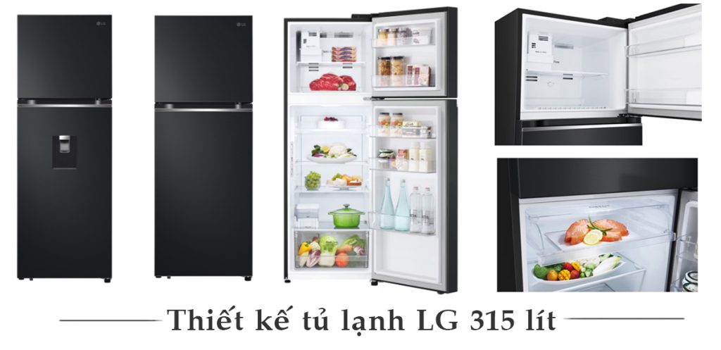 Tủ lạnh LG 315 lít giá hấp dẫn, thiết kế đẹp, công nghệ vượt trội